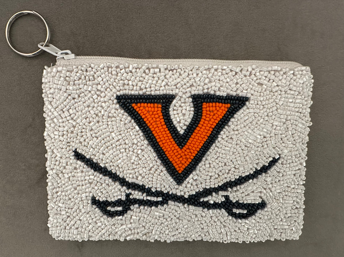 University of Virginia Beaded Coin Purse with School Logo – Gigi’s ...